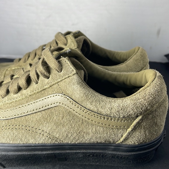 Vans | Shoes | Vans Old Skool Nubuck Military Olive Green Black Sole ...